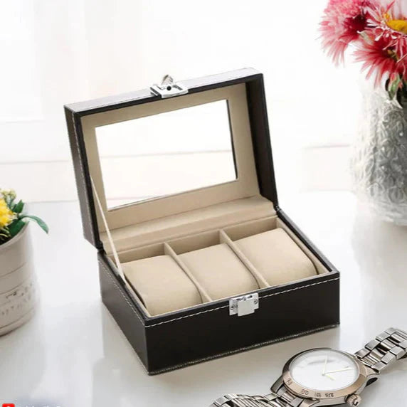 Three-Watch Display Case – Elite Shop Pk