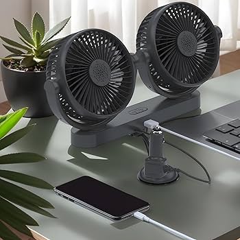 Portable Twin Head Cooling Fan – Elite Shop Pk