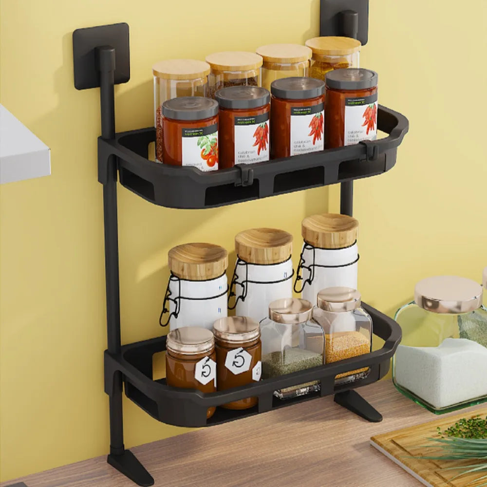 Reinforced Wall-Mounted Double Shelf – Elite Shop Pk